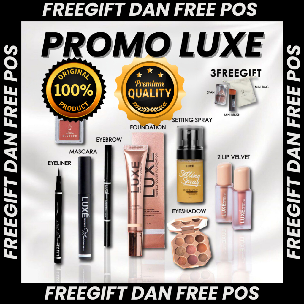 100% ORIGINAL HQ + LUXE FOUNDATION + FREEGIFT | Shopee Malaysia