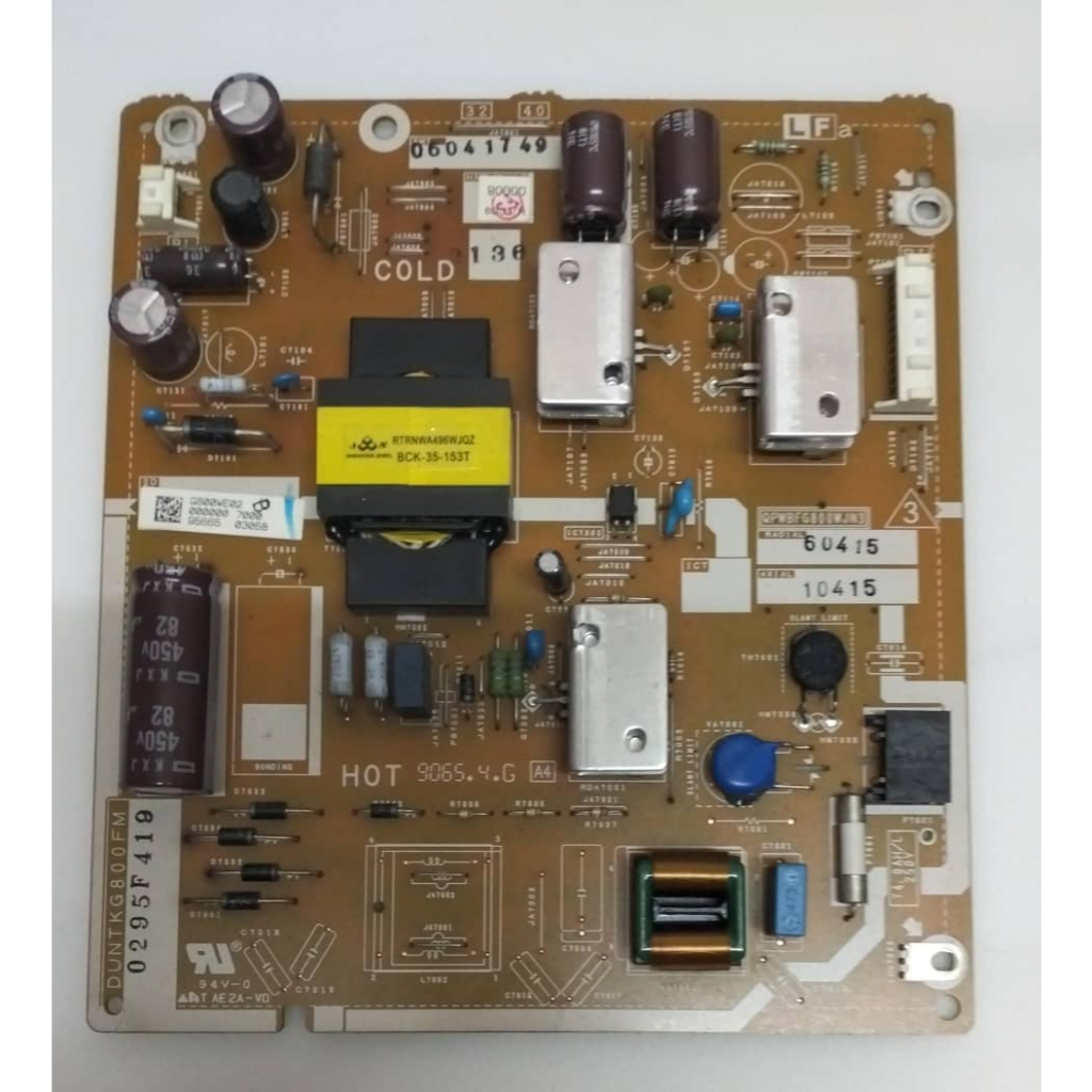 (AP167) Sharp LC-40SA5100M Powerboard, LVDS, Cable, Sensor. Used TV ...
