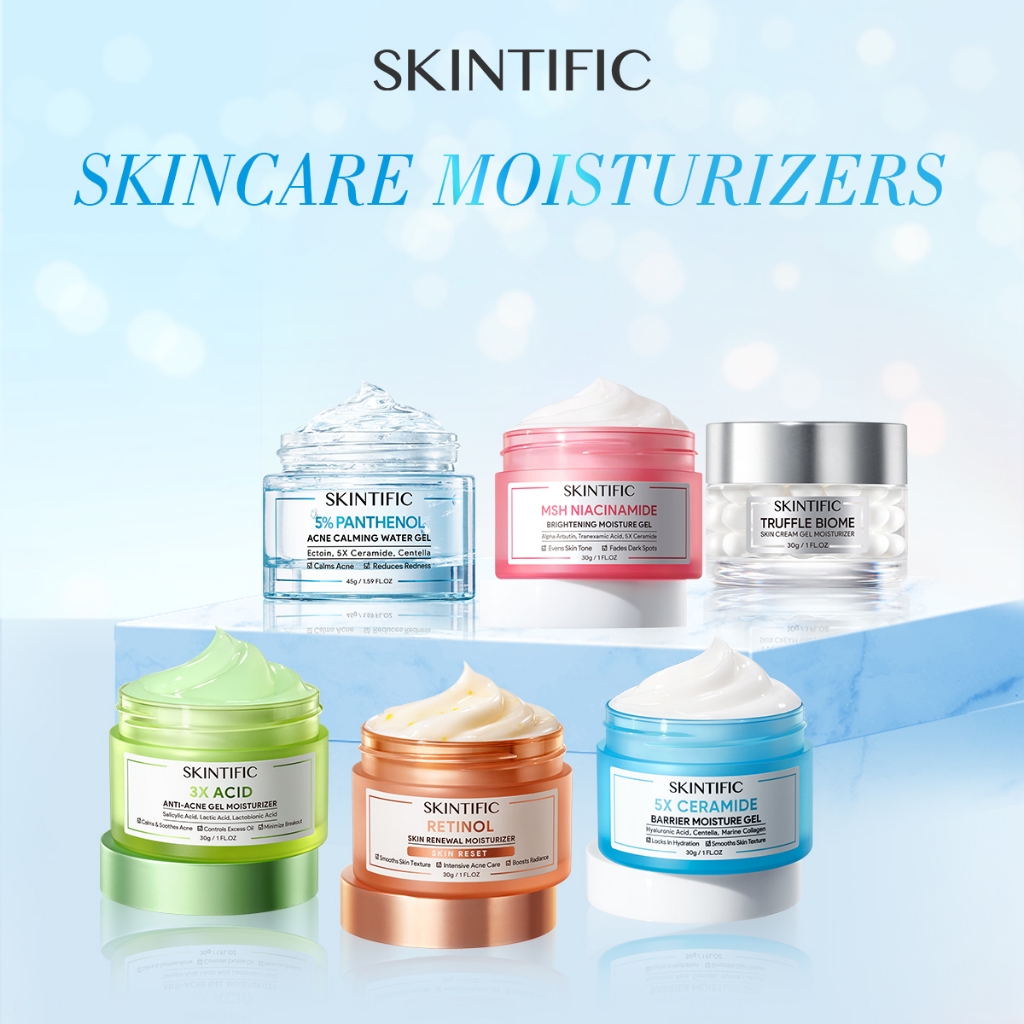 SKINTIFIC Moisturizer Whitening/Brightening/Anti-Acne/Anti-Aging ...