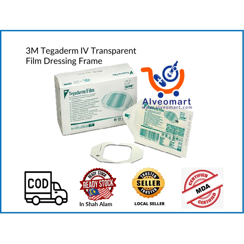Tegaderm 3M IV Dresssing Film 1622W, 1624W, 1626W, 1628W, 1633W ...