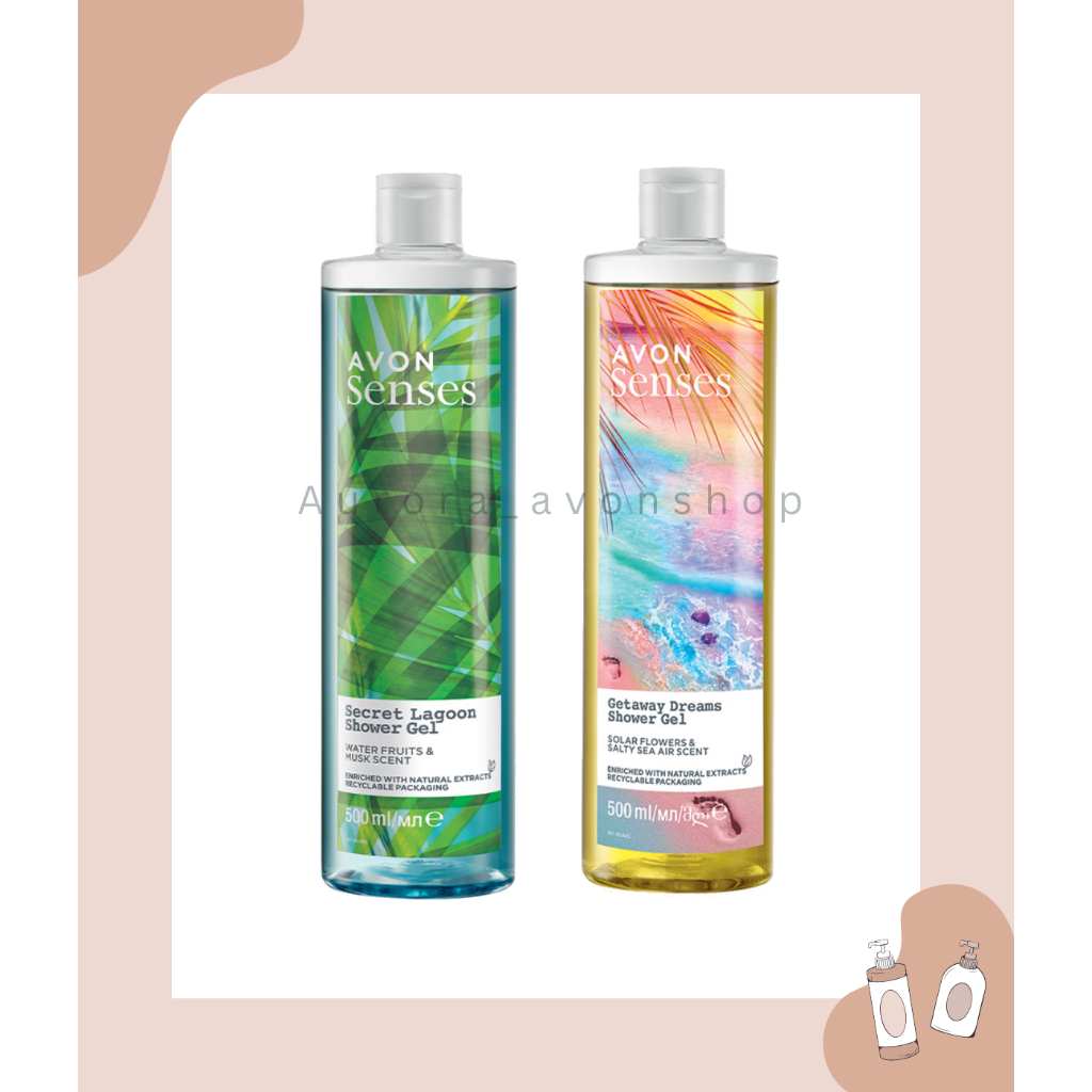 Avon Senses Secret Lagoon/Getaway Dreams Shower Gel 500ml | Shopee Malaysia
