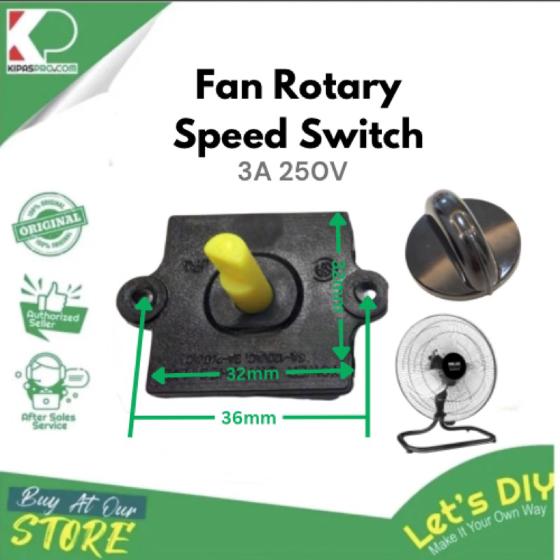 FAN ROTARY SPEED SWITCH 3A 250V | Shopee Malaysia
