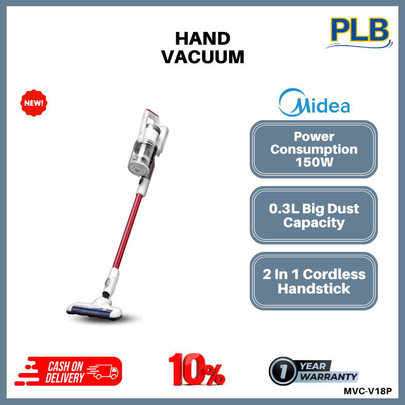 MIDEA MVC-V18P CORDLESS HANDSTICK VACUUM 2 IN 1 | Shopee Malaysia