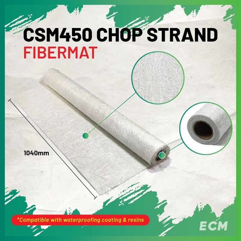 KAIN FIBER GRED A 450GSM FIBERGLASS CHOPPED STRAND MAT (30KG ROLL ...