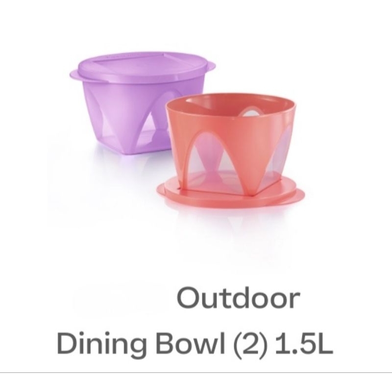 Tupperware Outdoor Dining Bowl 1.5L(2 Pcs) | Shopee Malaysia