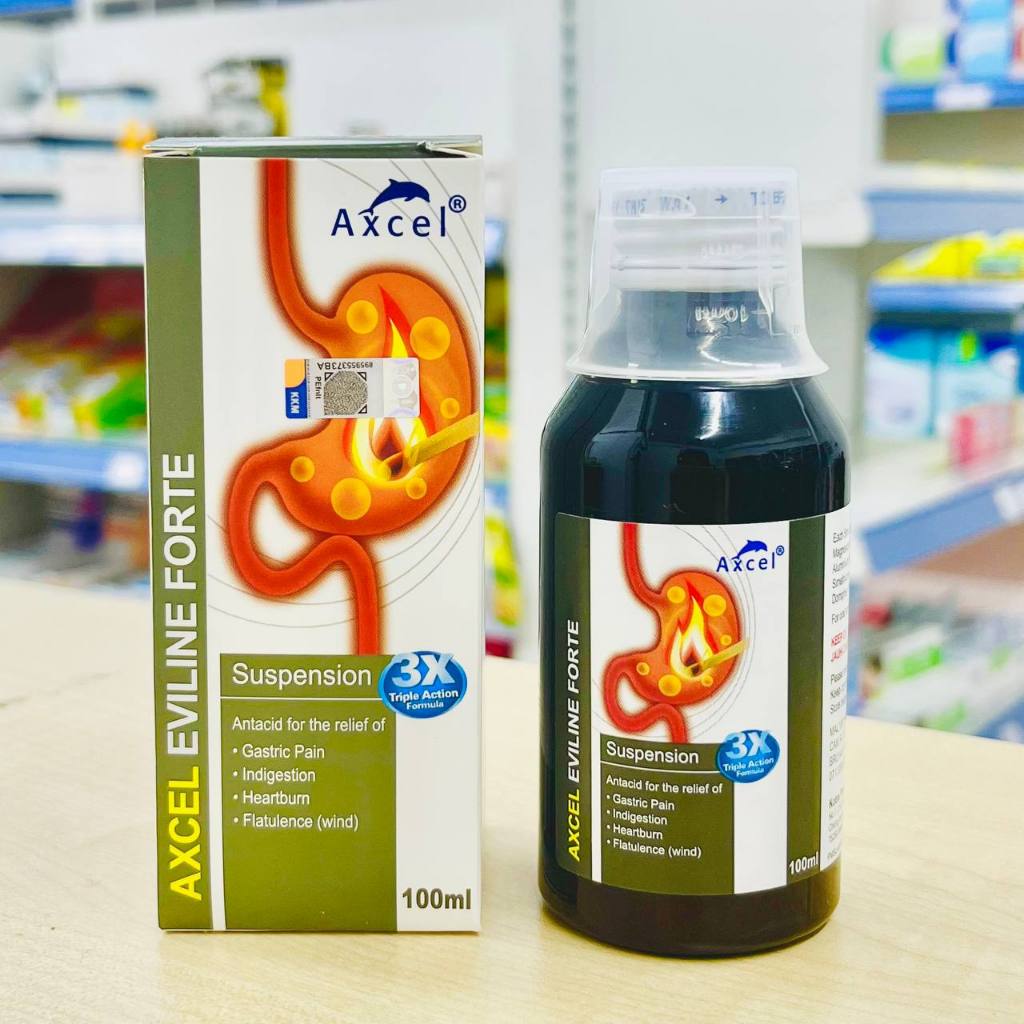 [KKM APPROVED] Axcel Eviline Forte Suspension/ Ubat gastrik dan Pedih ...