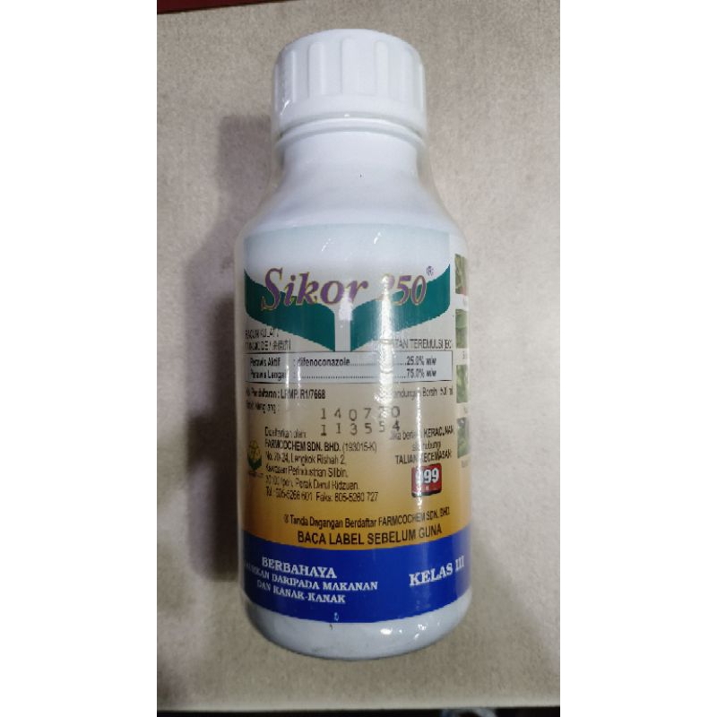 Sikor 250 500ml Farmcochem DIFENOCONAZOLE25% RACUN Kulat fungicide score arimo linosko barb ...