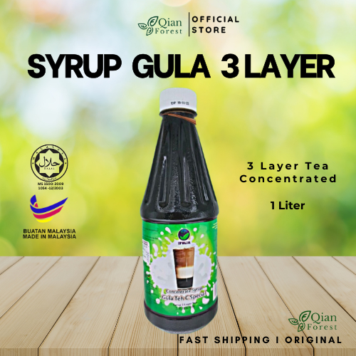 WETRA Syrup Gula Teh C / 3 Layer Milk Tea Syrup / Premium Syrup (1L ...