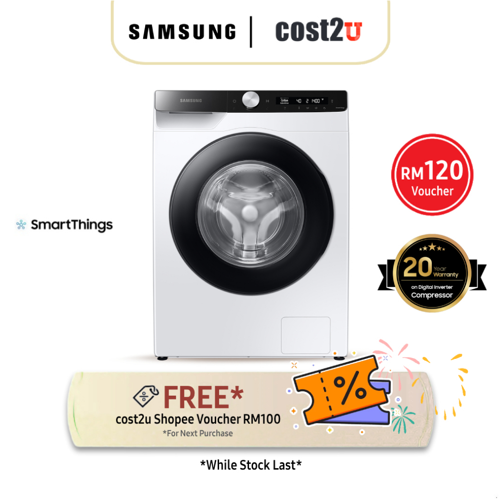 Samsung 9.5KG Inverter Smart Front Load Washer (Auto Dispense ...