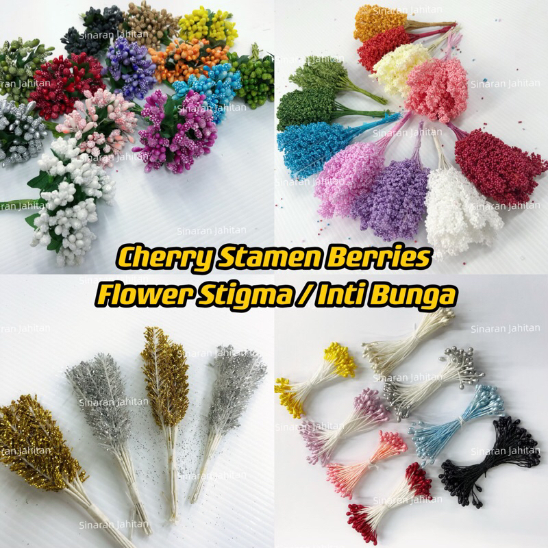 Inti Bunga/DIY Artificer Flower Stigma/Cherry Stamen Berries/Stigma ...
