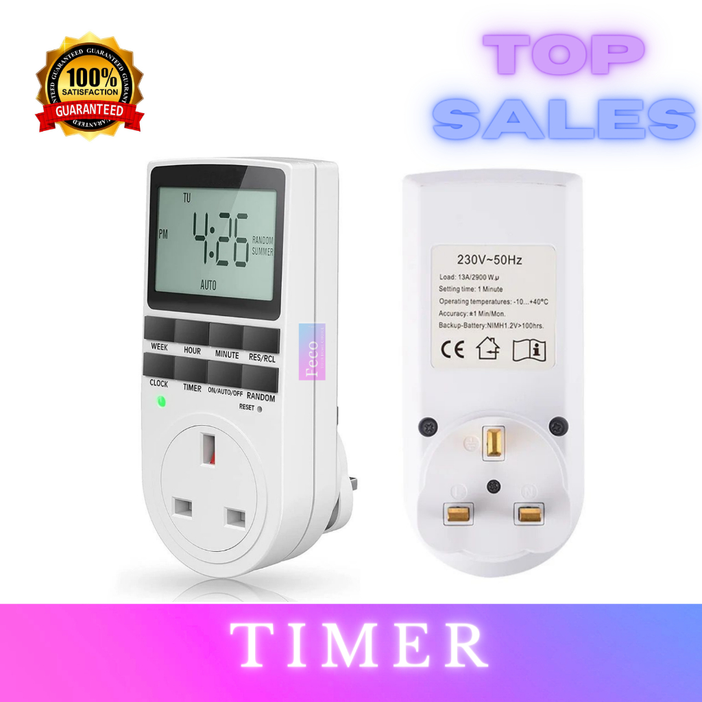 Multi Programmer Timer 13a Socket Digital Timer 24hour 0024 Sum Sirim