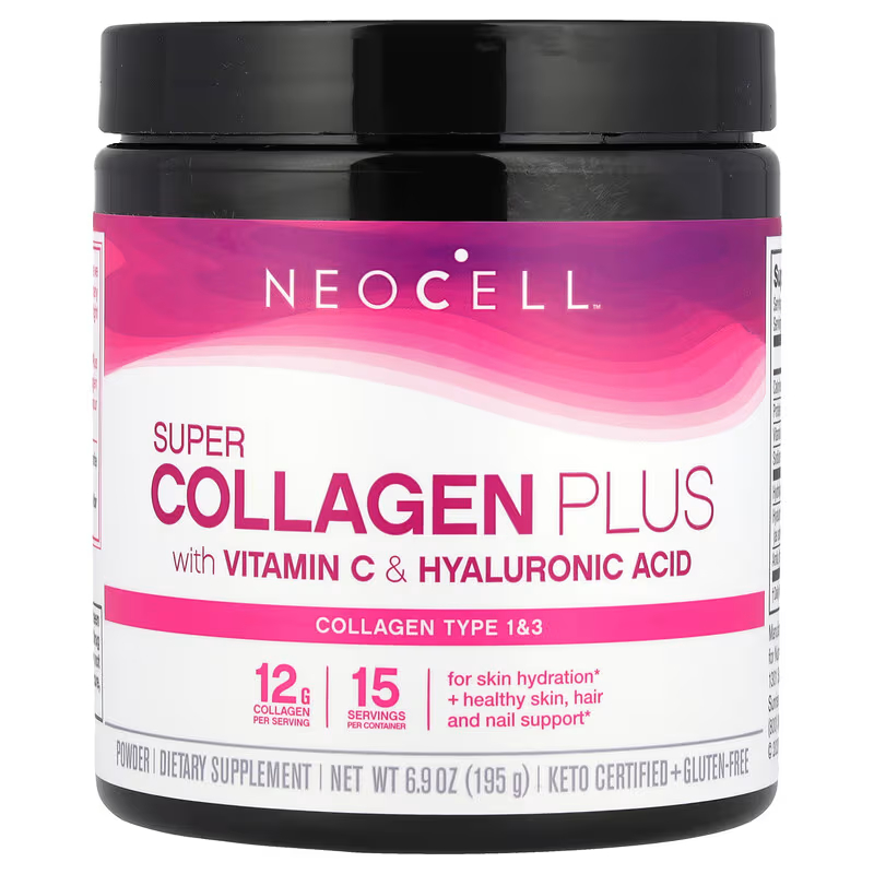 NeoCell, Super Collagen Plus with Vitamin C & Hyaluronic Acid, 6.9 oz ...