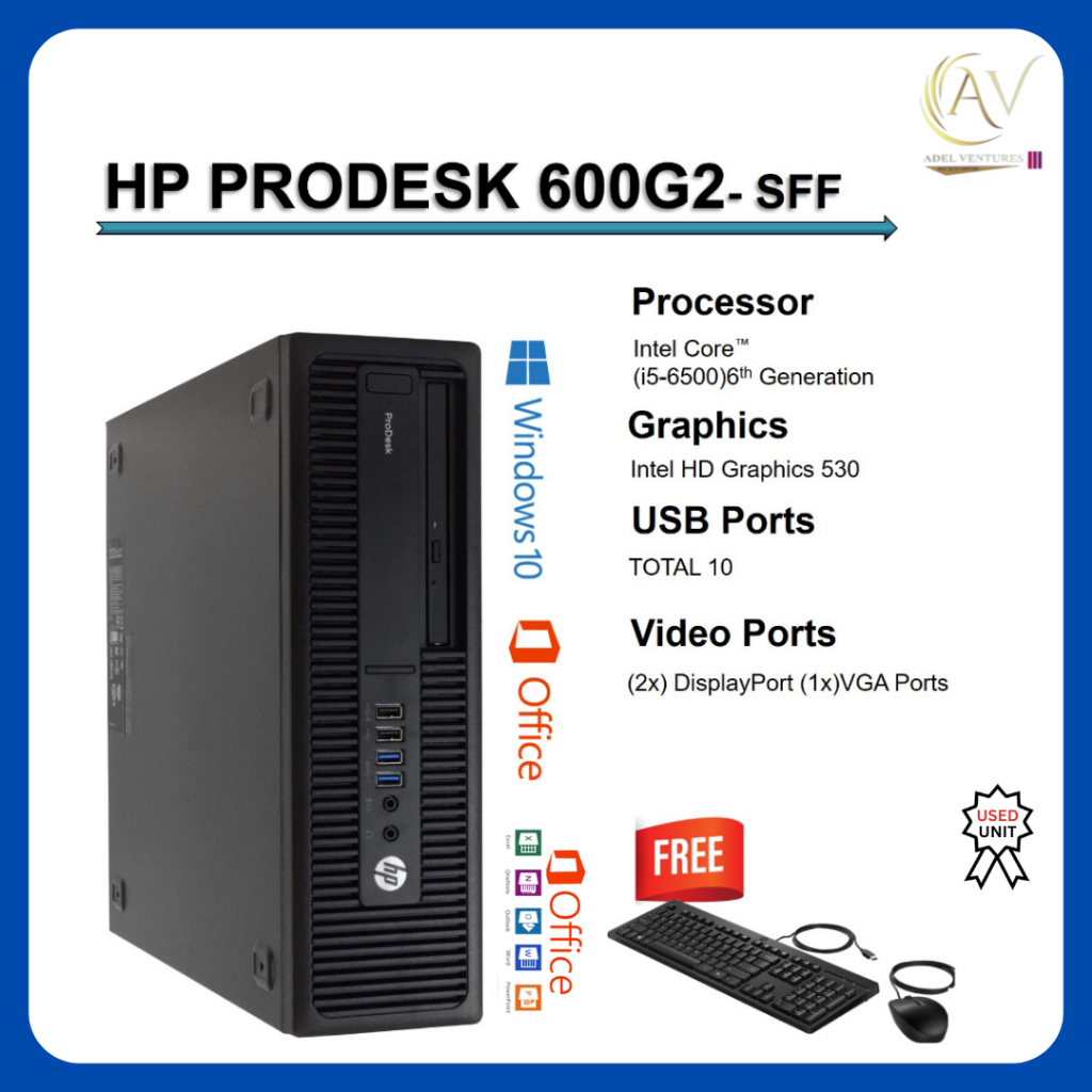 HP PRODESK 600G2 SFF Intel Core i5 (6TH GEN) Windows 10 Pro | Shopee Malaysia