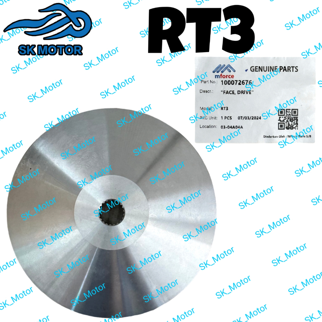 WMOTO RT3 / RT2 Original Drive Face Front Pulley Pully Cooler Fan Depan 100072676 | Shopee Malaysia