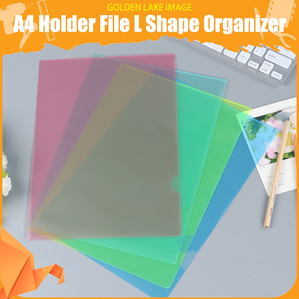 🇲🇾 A4 Colour Holder File L Shape Organizer Document Fail Office Fail ...
