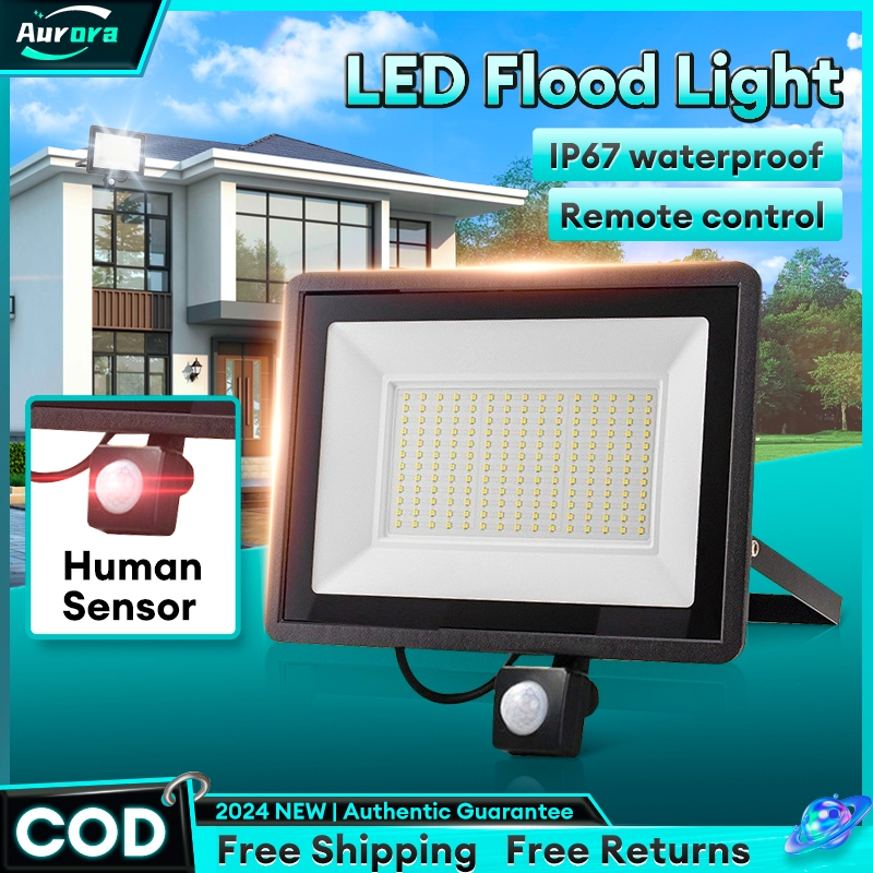 Lampu LED Light Flood Light Sensor light 220V Waterproof PIR Motion ...