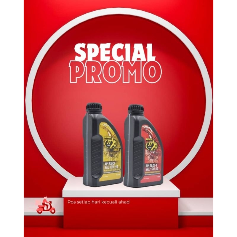 💥HOT ITEM💥JTX 1000 GOLD/RED MOTOR OIL 1 LITER 💯 ORIGINAL | Shopee Malaysia