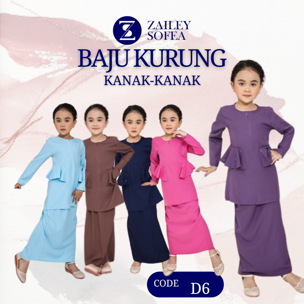 [PROMO🔥] Kurung Kanak-Kanak / Kurung Kid D6 By ZAILEY SOFEA / Kurung ...