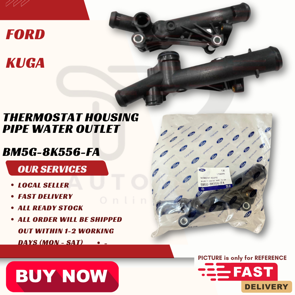 T2 FORD KUGA THERMOSTAT HOUSING PIPE WATER OUTLET BM5G-8K556-FA ...
