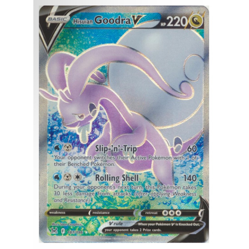 Pokemon TCG - Sword & Shield | Lost Origin | Hisuian Goodra V - 187/196 ...