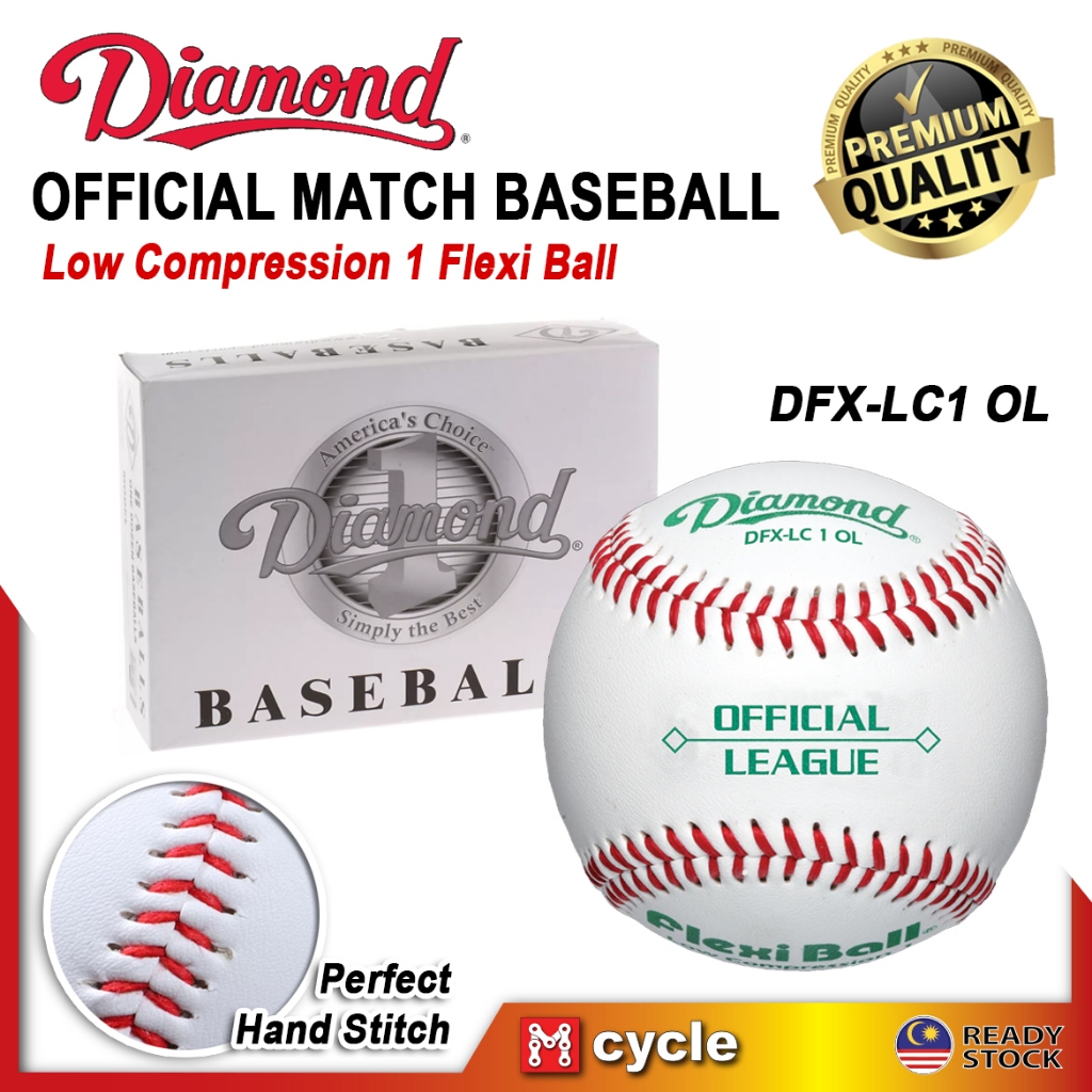 DIAMOND Official Match Baseball DFX-LC1 OL Flexi Low Compression Ball ...