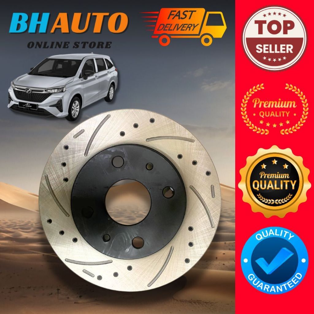 Perodua Alza New Disc Rotor Sport with Curve and Hole | Shopee Malaysia