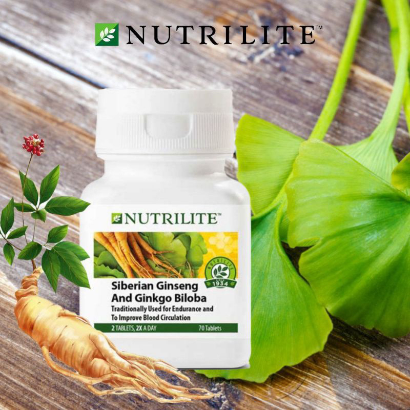 Nutrilite Siberian Ginseng and Ginkgo Biloba - 70 tab | Shopee Malaysia