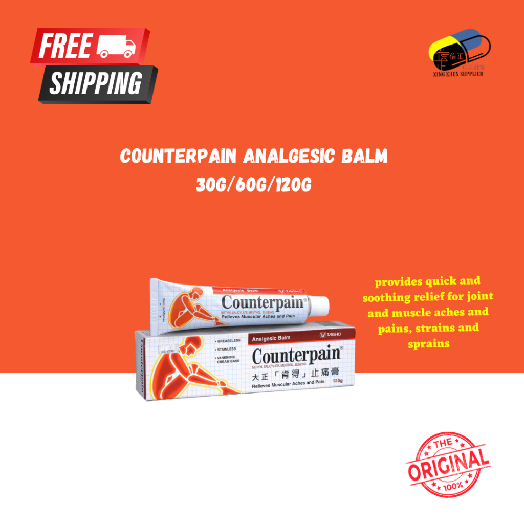 Counterpain Analgesic Balm 30G/60G/120G | Shopee Malaysia