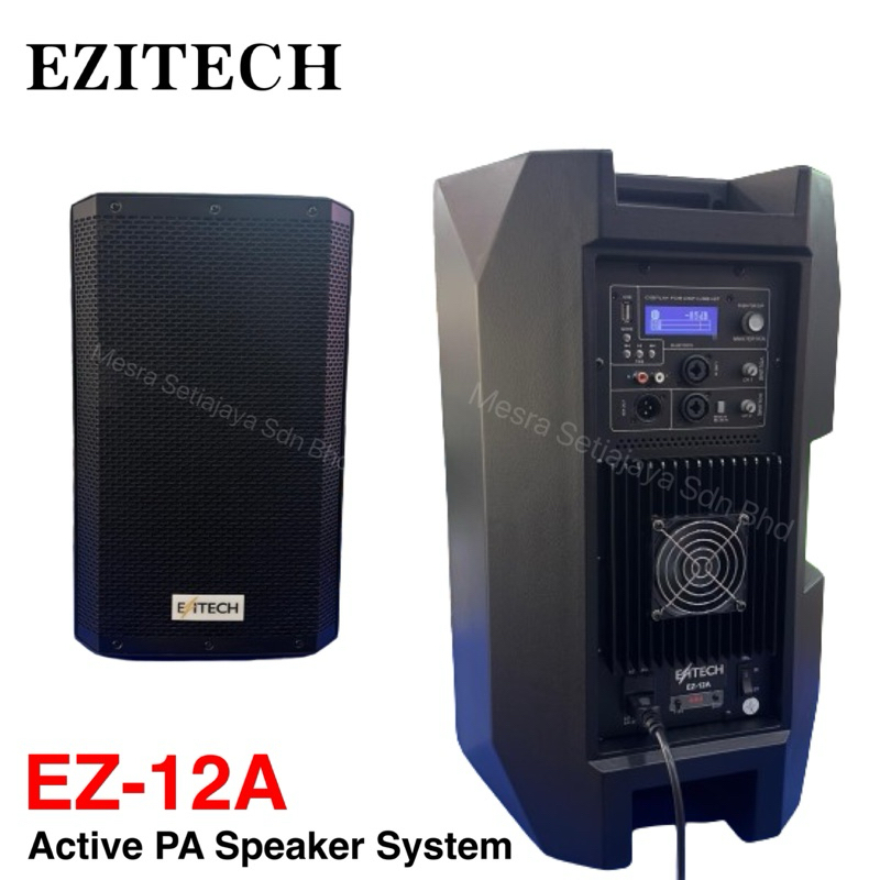 EZITECH EZ-12A ACTIVE PA SPEAKER SYSTEM WITH BLUETOOTH MP3 | Shopee ...