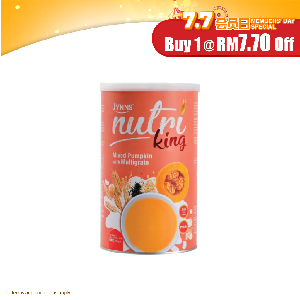 [Buy 1 @ RM7.70 Off] JYNNS Nutri King Mixed Pumpkin With Multigrain 金氏Nutri King南瓜谷粮王 (500g ...
