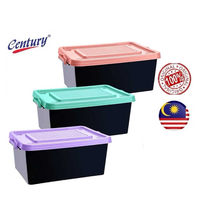 Century Storage Box With Wheel 35 Litres - 7996B | Shopee Malaysia