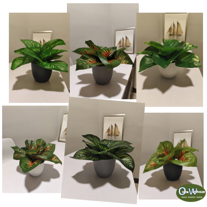 Artificial Potted Plant Fake Pot PlantsViral Decor Green Decoration ...