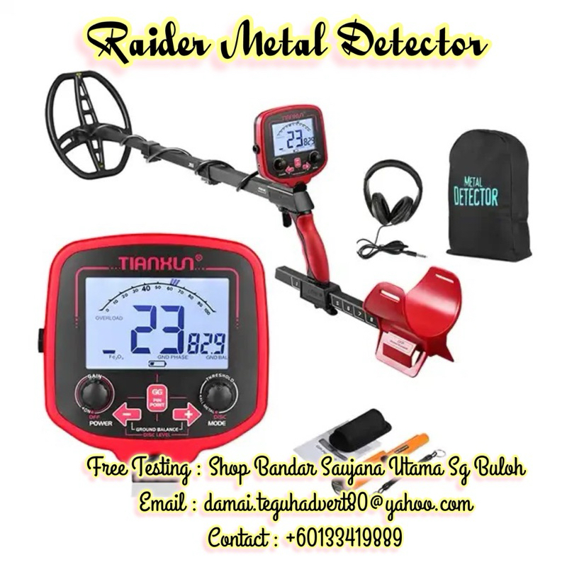 Raider Metal Detector New Edition With new Stem Structure and Features ...