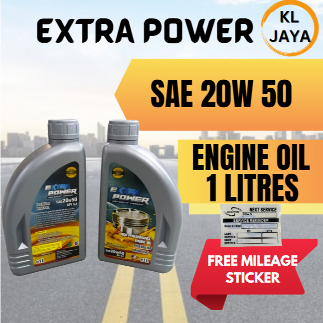 E-POWER SAE 20W50 Engine Oil 1Litres Premium Mineral Free Mileage ...