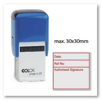 COLOP Q 30 Self Ink Stamp with Custom Rubber (29MM X29MM) | Shopee Malaysia