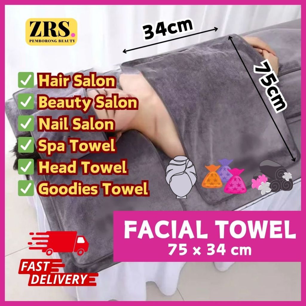 Tuala Muka mikrofiber kualiti salun-lembut & penyerap untuk pembersih ...