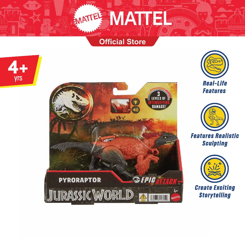 Jurassic World Epic Attack Pyroraptor (HTP67) | Shopee Malaysia