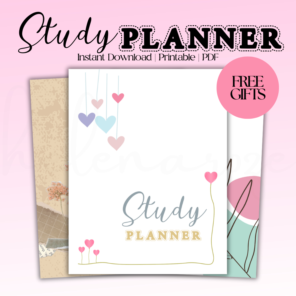 2024 - 2025 Study Planner, Student Planner, Academic Planner, Digital ...