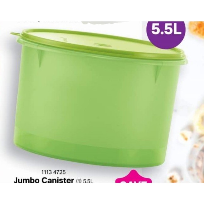 Tupperware Jumbo canister 5.5 liter | Shopee Malaysia