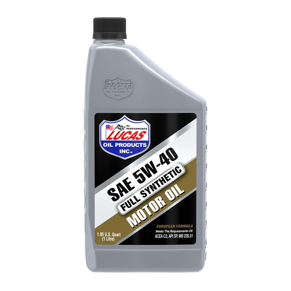 Lucas Oil Fully Synthetic SAE 5W40 European Formula Engine Oil (1L ...