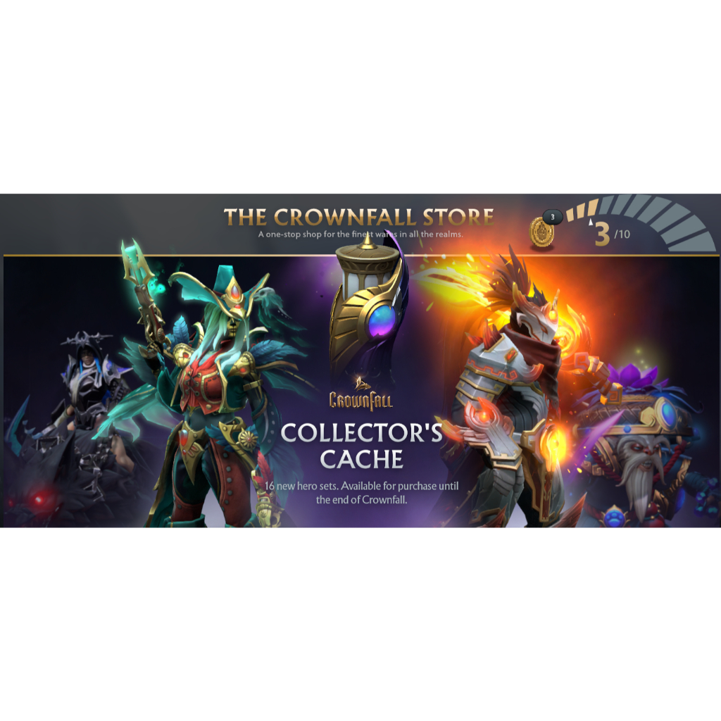 Dota 2 Crownfall 2024 Collector Cache Set [Need friend on steam 30 days ...