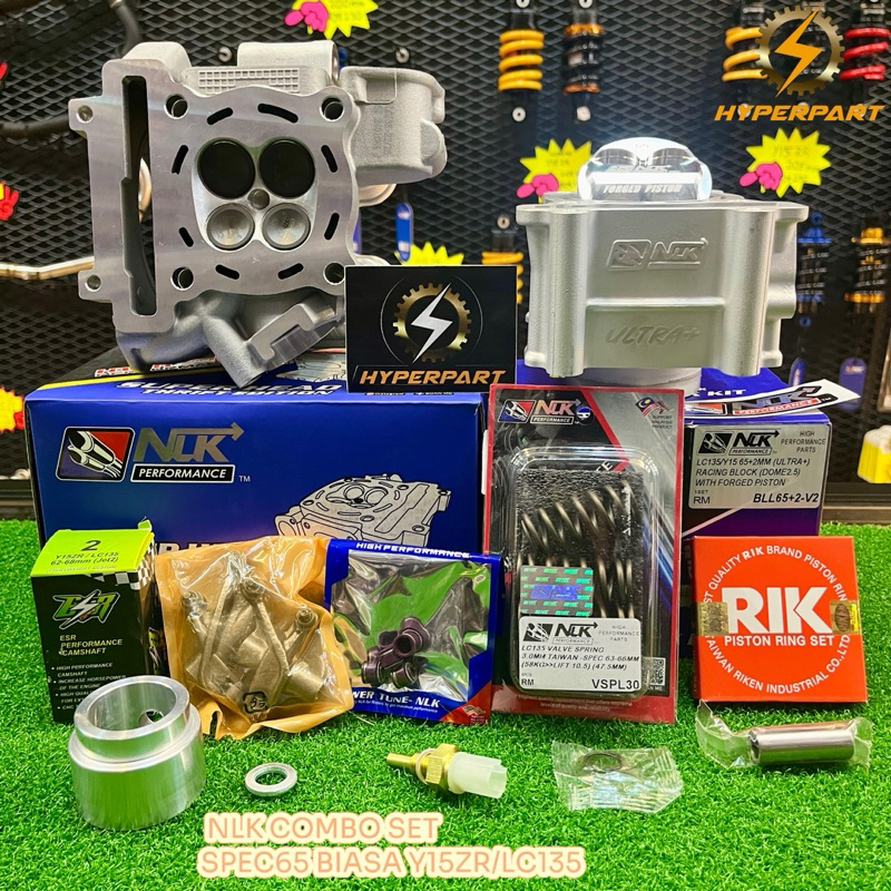 BAJET V2+ SPEC 65 NLK PERFORMANCE TOP COMBO SET SUPERHEAD 22/25 BIASA SPEC65 Y15ZR LC135 NLK ...