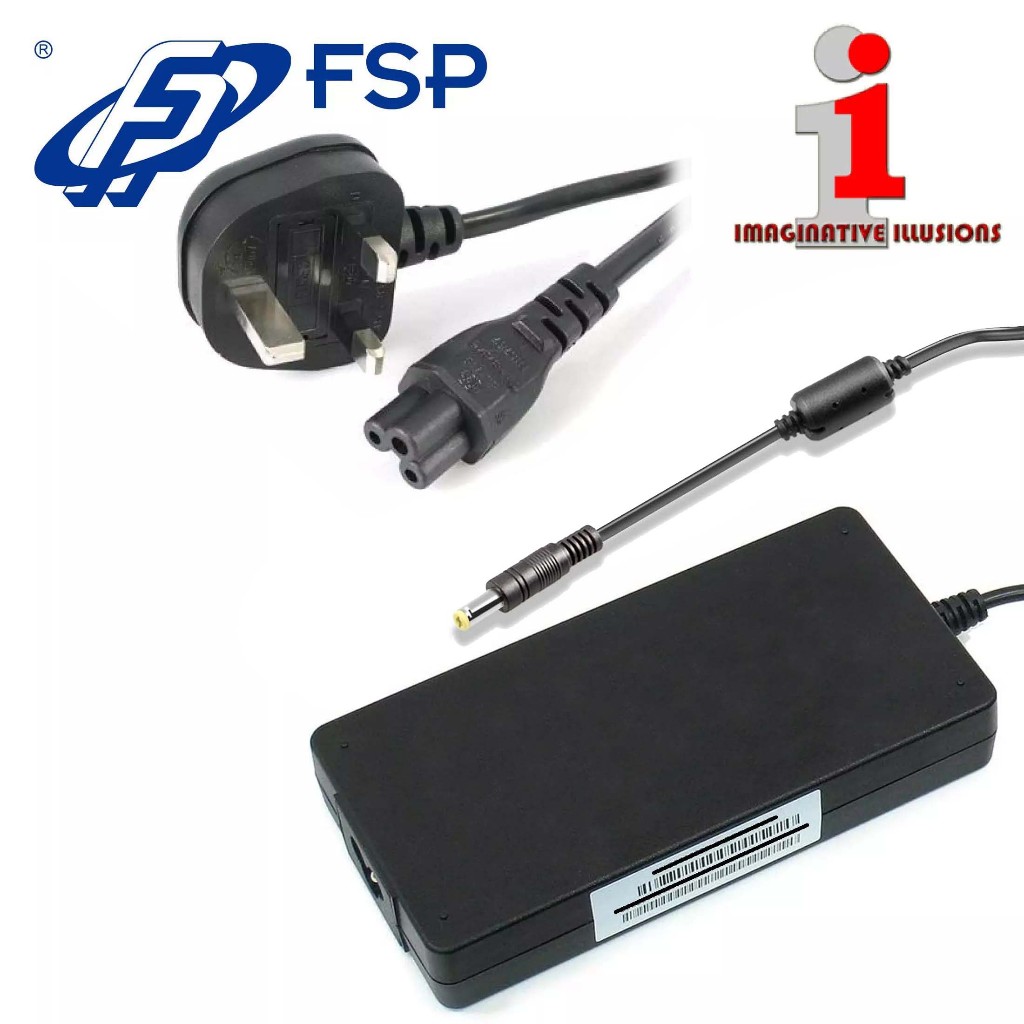 FSP 19V 6.32A 120W Power Adapter with Fused UK 3-Pin AC Plug for NUC ...