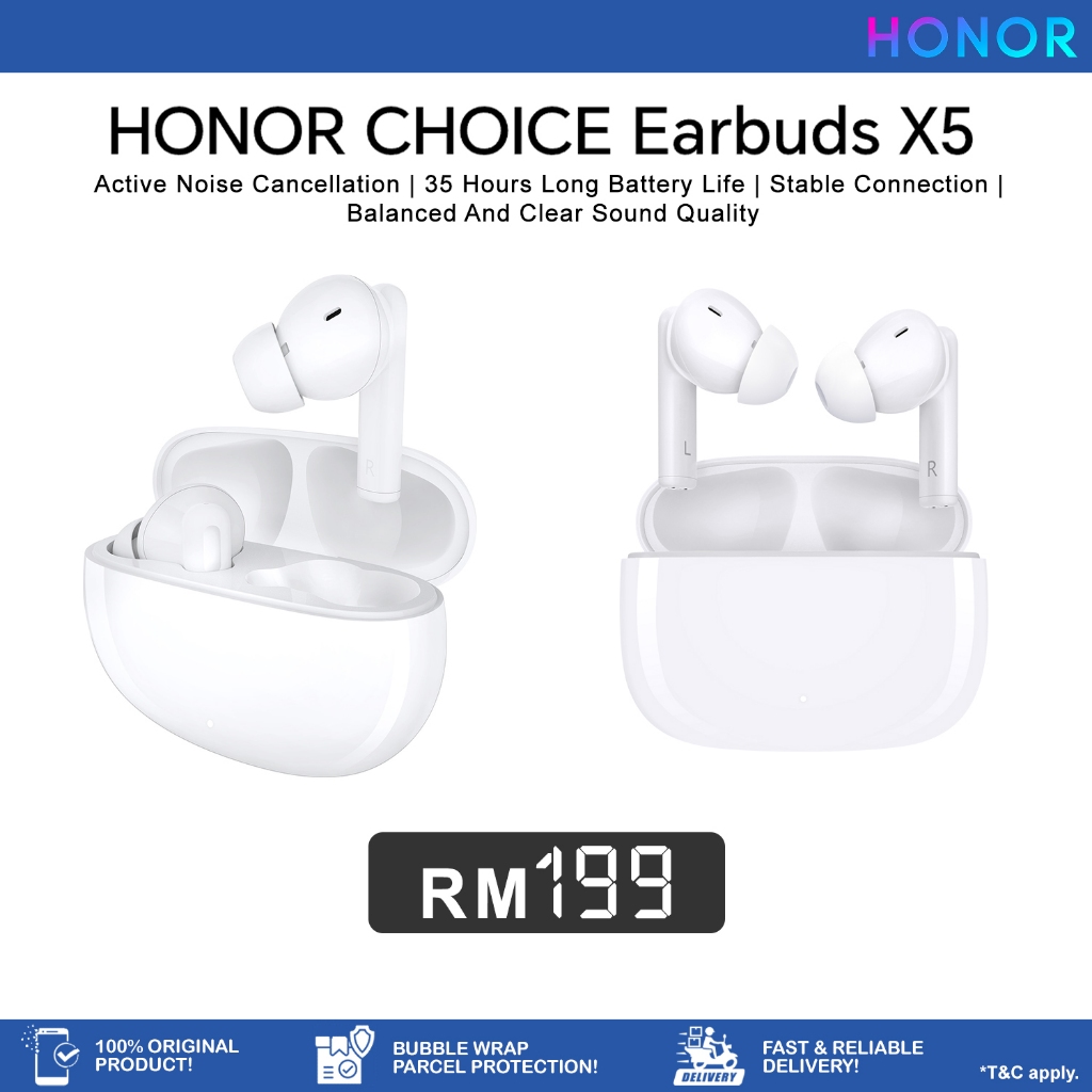 HONOR Choice Earbuds X5 | Active Noise Cancellation | Stable Connection ...