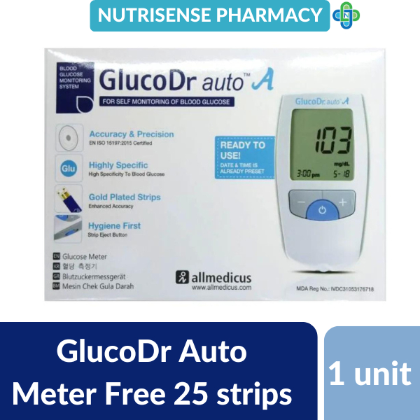 GlucoDr Auto A Glucose Meter AGM-4000 Starter Kit | Shopee Malaysia