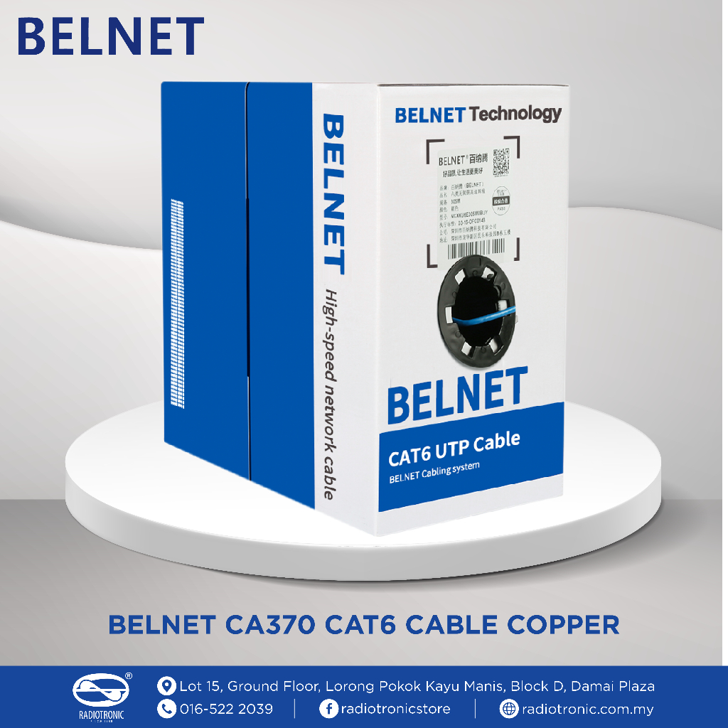 BELNET CAT6 Cable Copper 305 Meter Per Roll | Shopee Malaysia
