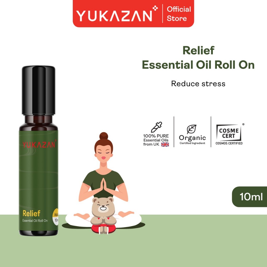 Yukazan Relief 100% Pure Essential Oil Roll On Adult (10ml) Relaxation ...
