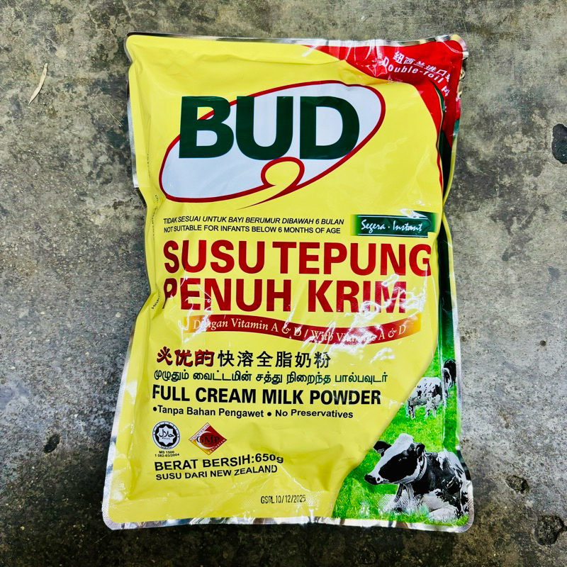 Bud Full Cream Milk Powder 650g | Shopee Malaysia