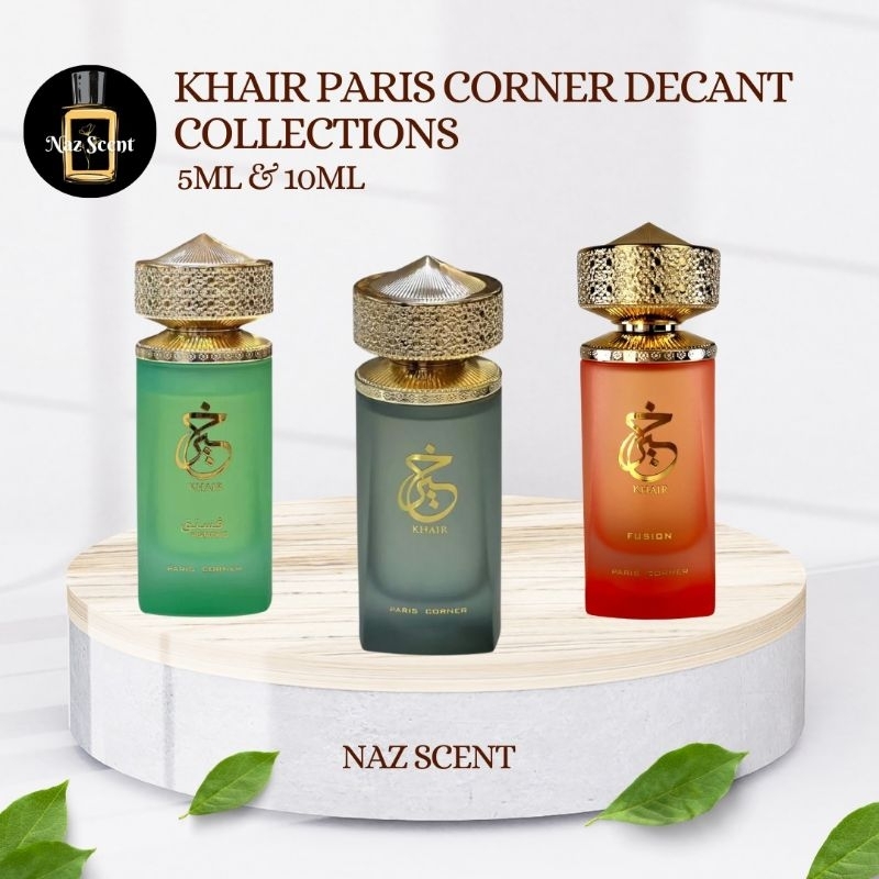 Khair Paris Corner EDP Decant Collections ( Khair / Khair Pistachio / Khair Fusion ) | Shopee ...
