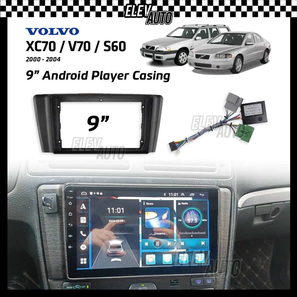 Volvo XC70 / V70 / S60 2000-2004 9" Android Player Casing Installation ...